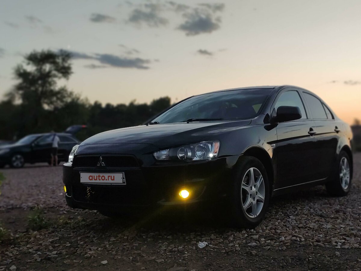 Купить б/у Mitsubishi Lancer X 1.5 MT (109 л.с.) бензин механика в Ростове-на-Дону: чёрный ...