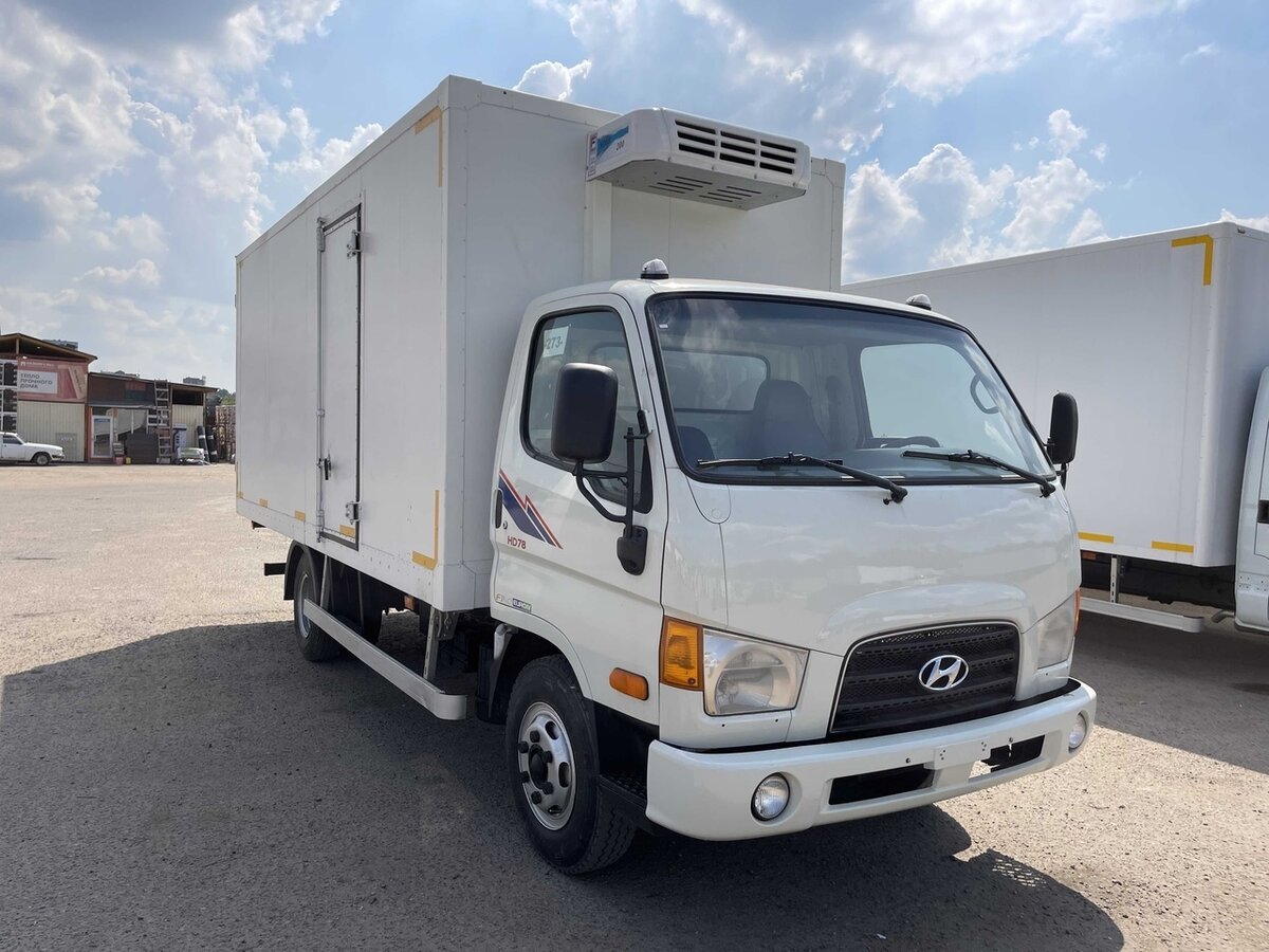 Купить б/у Hyundai HD78 дизель механика в Москве: белый рефрижератор ...