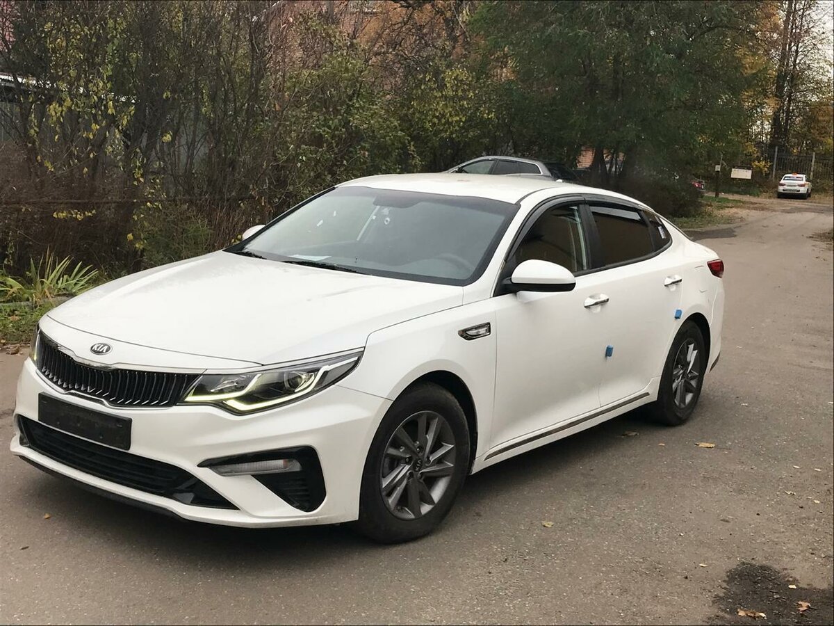 Купить б/у Kia K5 II 2.0 AT (168 л.с.) бензин автомат в Балашихе: белый Киа к5 II седан 2018 ...