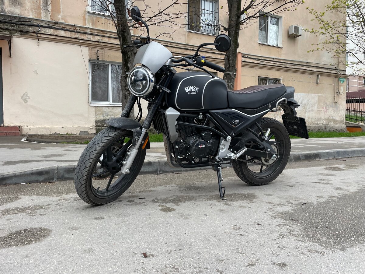 Купить б/у Minsk (Минск) C4 300 карбюратор 5 передач в Севастополе: чёрный naked bike 2021 года ...