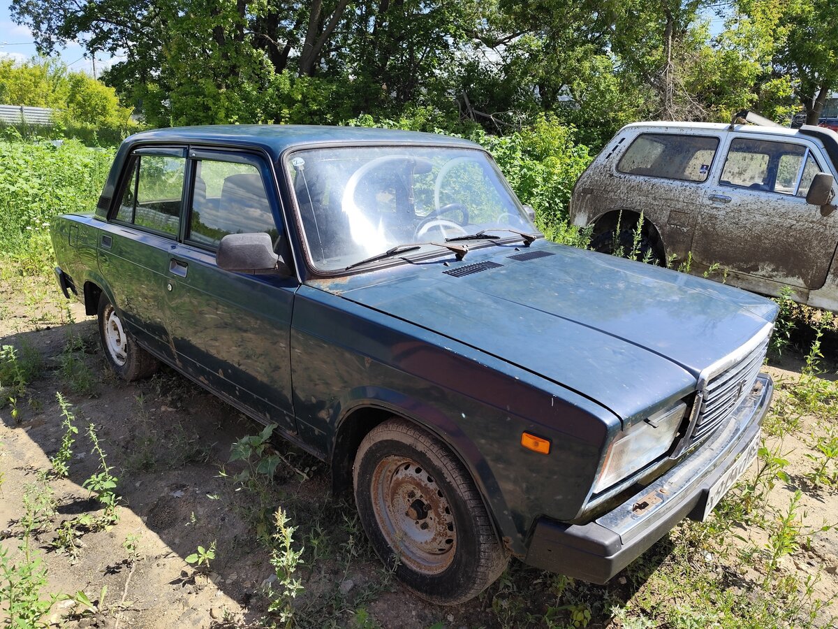 Купить б/у Lada (ВАЗ) 2107 1982-2012 1.6 MT (74 л.с.) бензин механика в Самаре: зелёный Лада ...