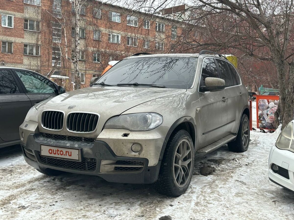 Купить б/у BMW X5 II (E70) 48i 4.8 AT (355 л.с.) 4WD бензин автомат в Екатеринбурге: серый БМВ ...