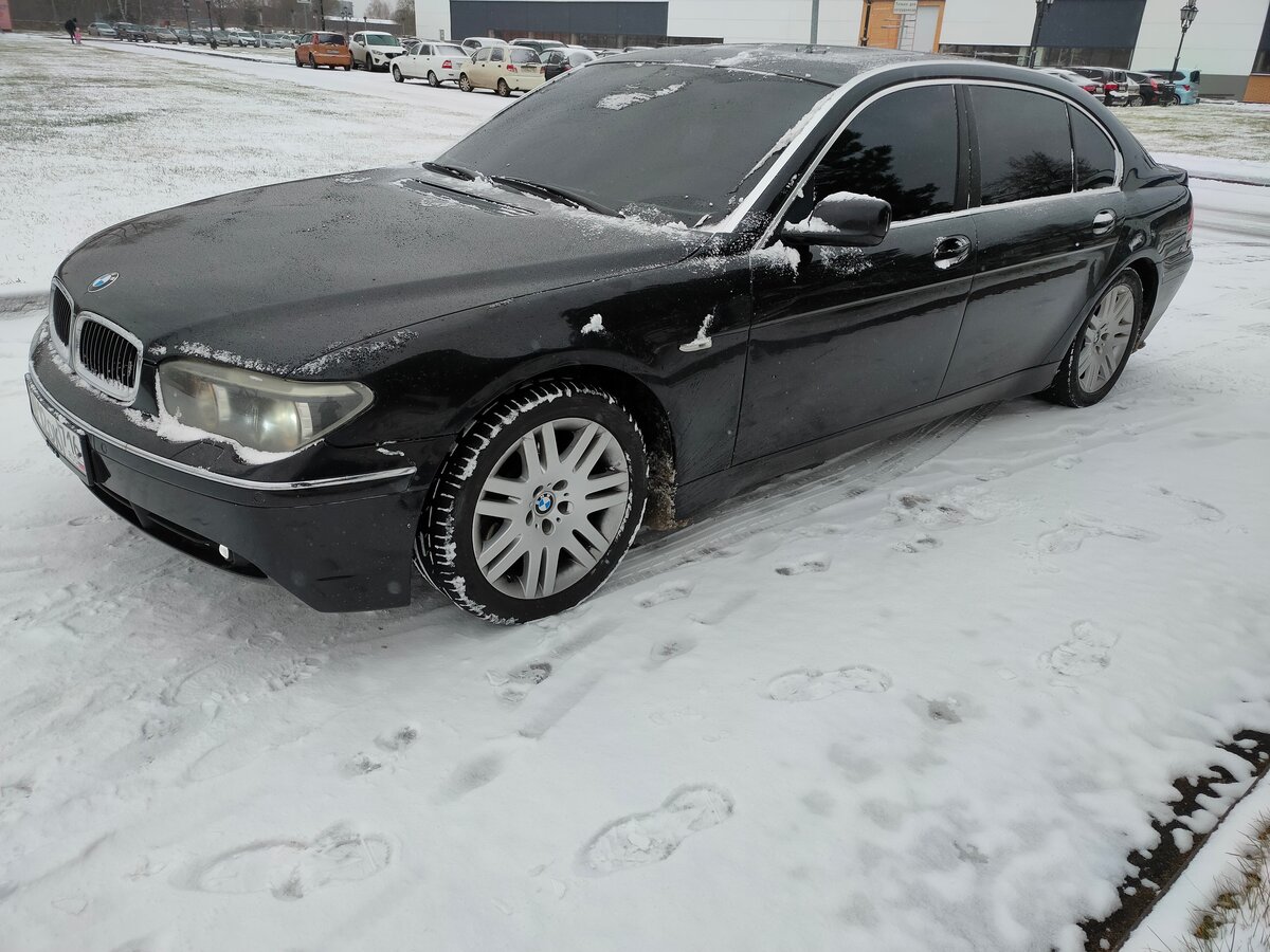 Купить б/у BMW 7 серии IV (E65/E66) 745Li 4.4 AT (333 л.с.) бензин автомат в Москве: чёрный БМВ ...