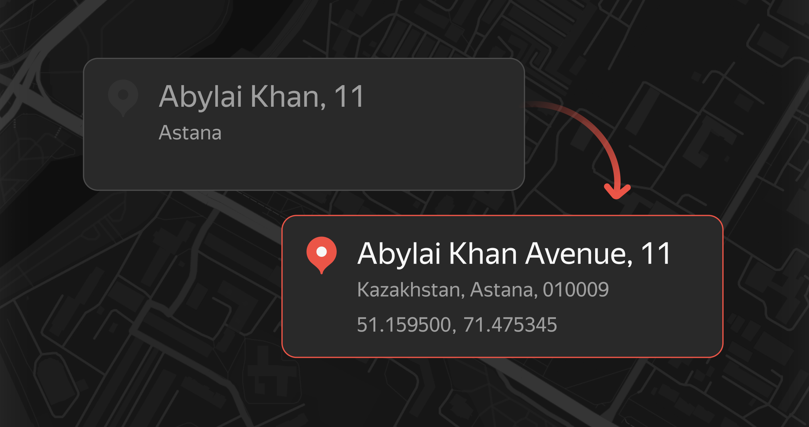 For government sector — API Yandex Maps