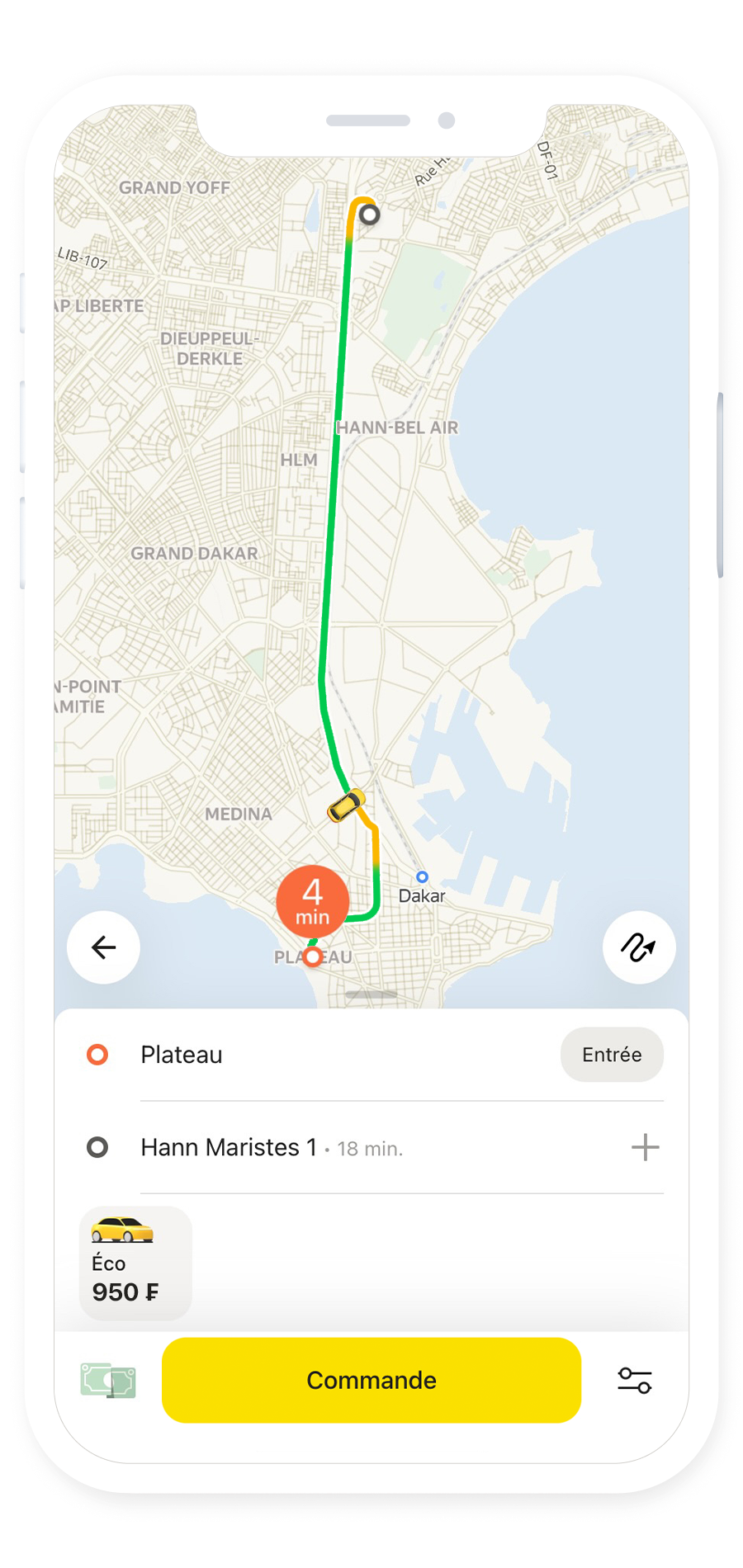 Yango est un service de commande de voitures