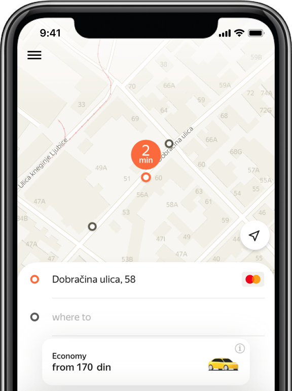 Yandex Go — request rides in Serbia.
