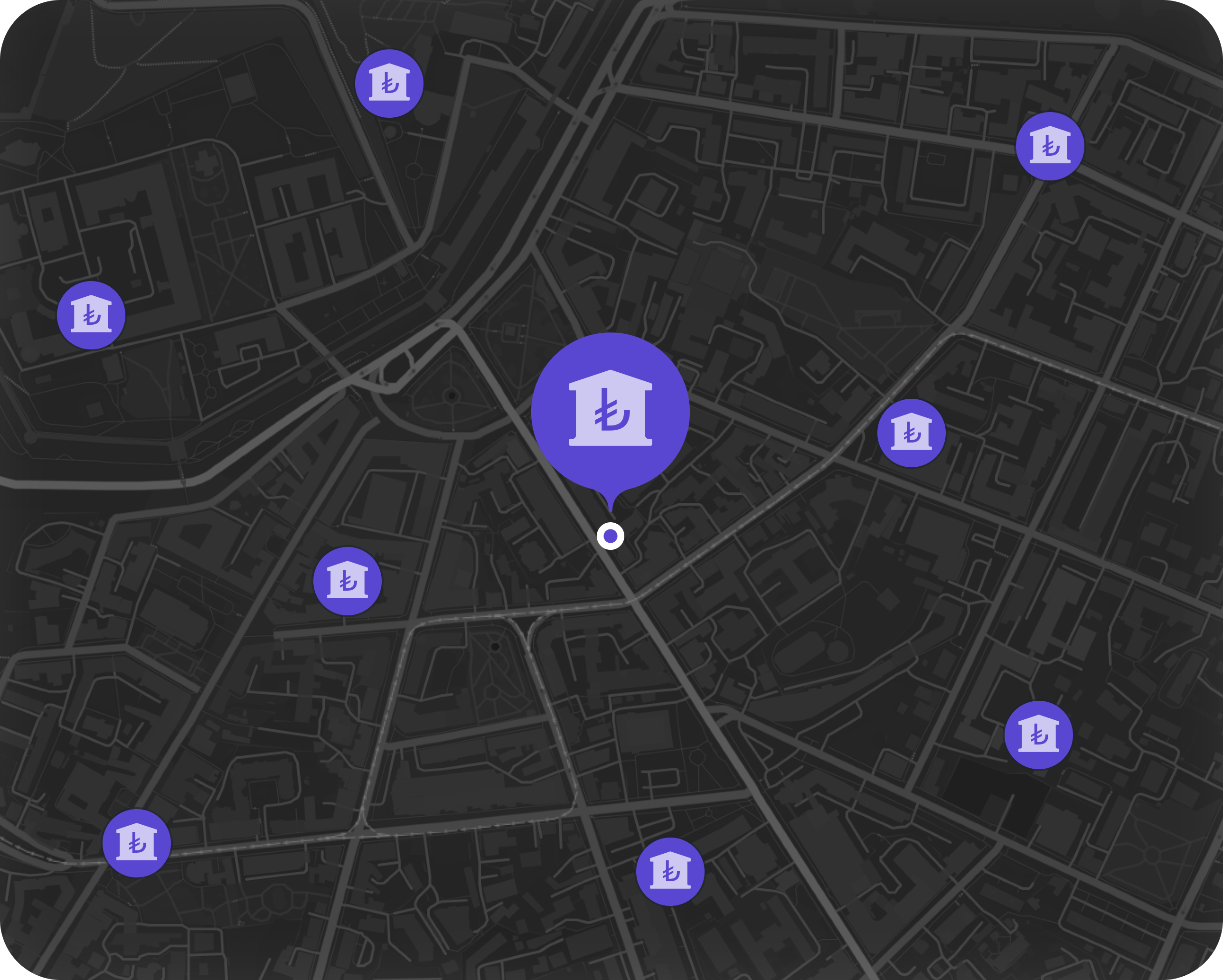 Banka ve telekomünikasyon — Yandex Maps API