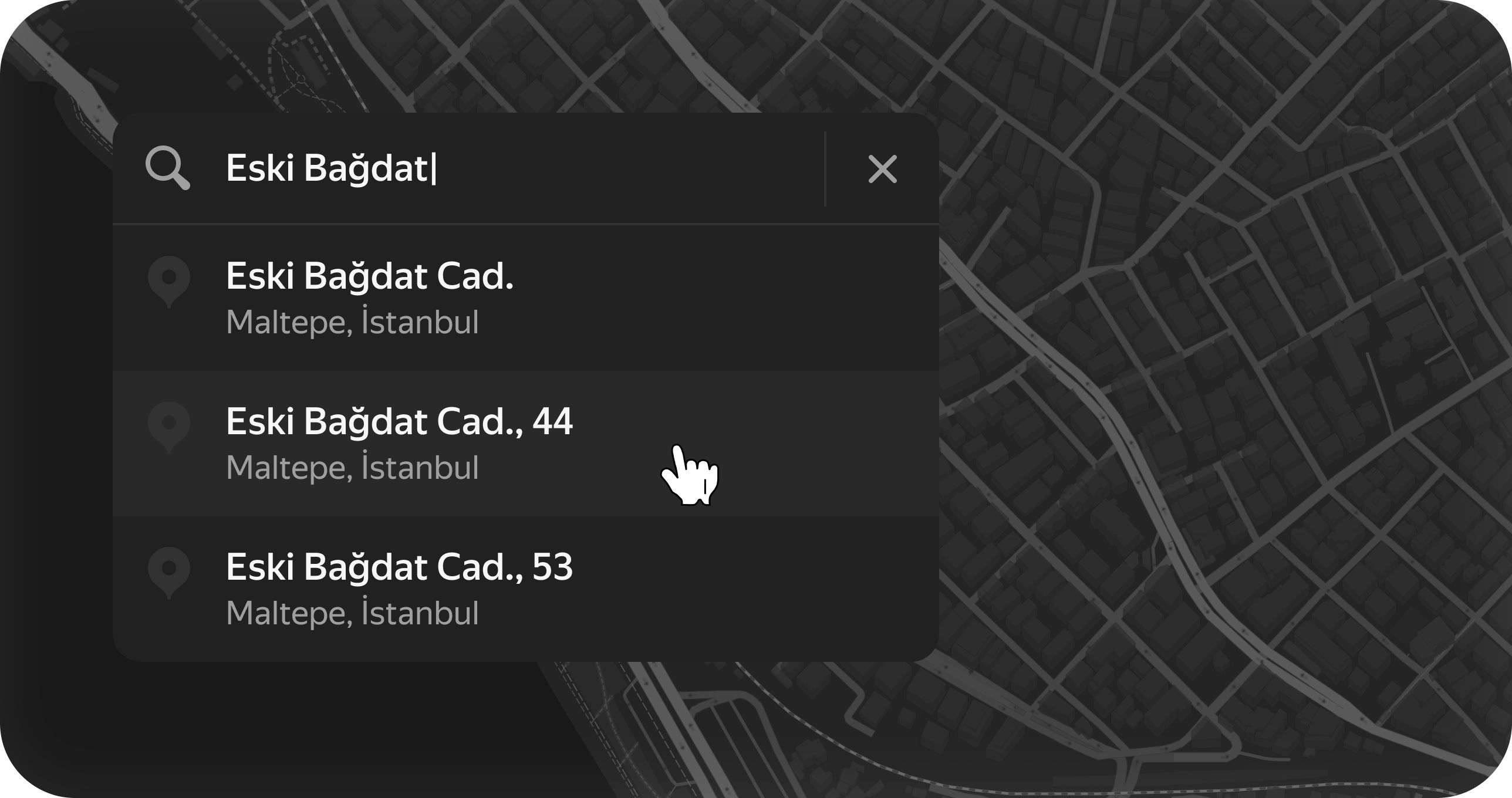 E-ticaret ve perakende — Yandex Maps API