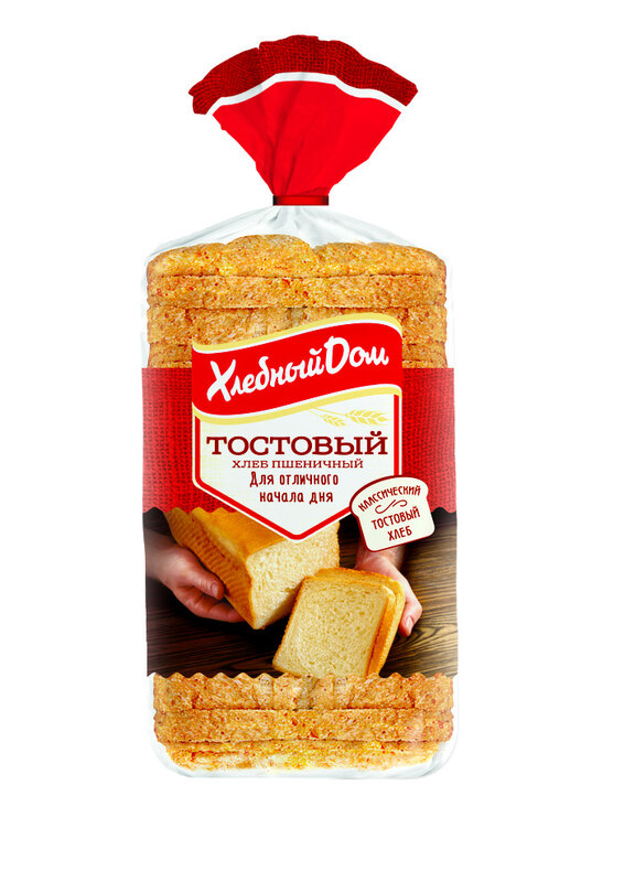 Купить Хлеб Хлебный дом пшеничный Тостовый в нарезке по низкой цене с ...