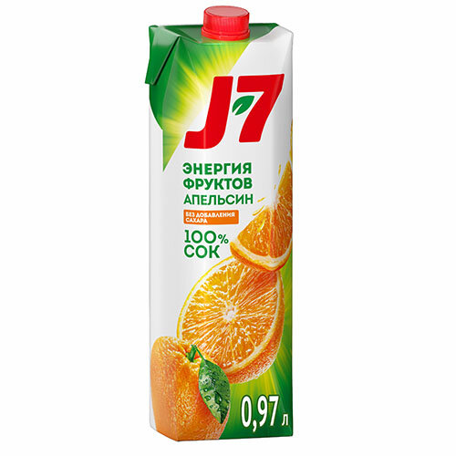 Купить Сок J7 Апельсиновый с мякотью 970мл по низкой цене с быстрой ...
