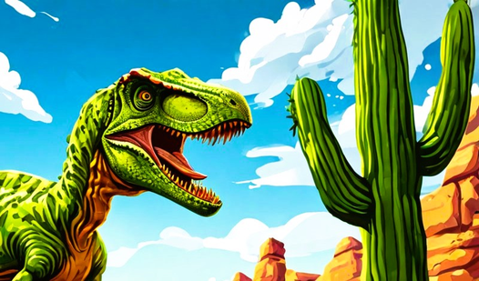 Dino 3D: Begunec-Prigunec (oleh I Tak Soidet)- mainkan online secara ...