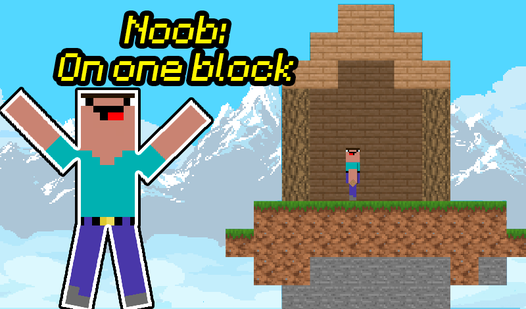 Noob: On one block (by Flory_) - play online for free on Yandex Games