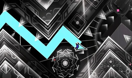 Geometry Dash black and white line — xogar en liña para libre en Yandex ...