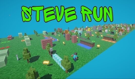 Steve Run (ZarLineGames tarapyndan) - Yandex Games on-da mugt oýnaň
