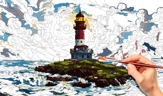 Coloring book online: coloring pages o"Nature" (Rise of Games'den ...