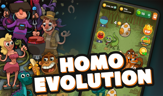 Homo Evolution (by AzurGames) - play online for free on Yandex Games