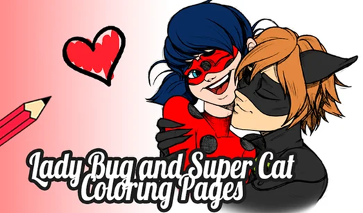 Lady Bug and Super Cat - Coloring Pages (by JustPlay): Play Online For ...