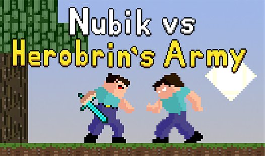 Nubik vs Herobrin's Army （由 MirraGames)-网上免费玩 Yandex Games