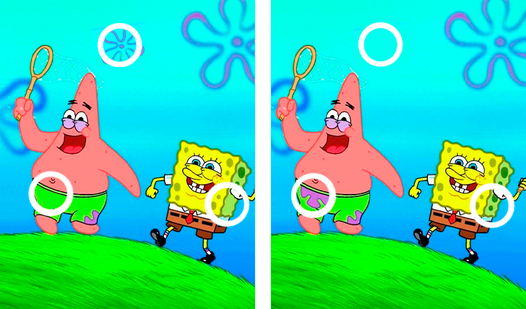Sponge Bob: Spot the differences! (by Mathew the Fish) - play online ...