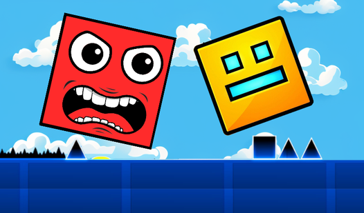 Red Cube in Dash Geometry (by OYSHI) - play online for free on Yandex Games