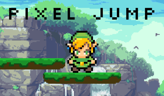 Pixel Jump （由 DragonLands):网上免费玩 Playhop