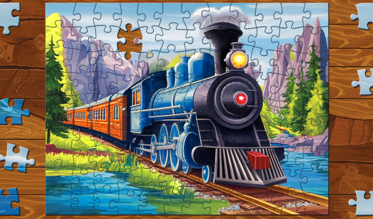 Jigsaw puzzles for kids: trains (by Thunder Games Show) - play online ...