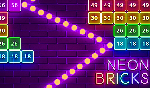 Neon Bricks Breaker - Яндекс Игры xizmatida bepul onlayn o‘ynash