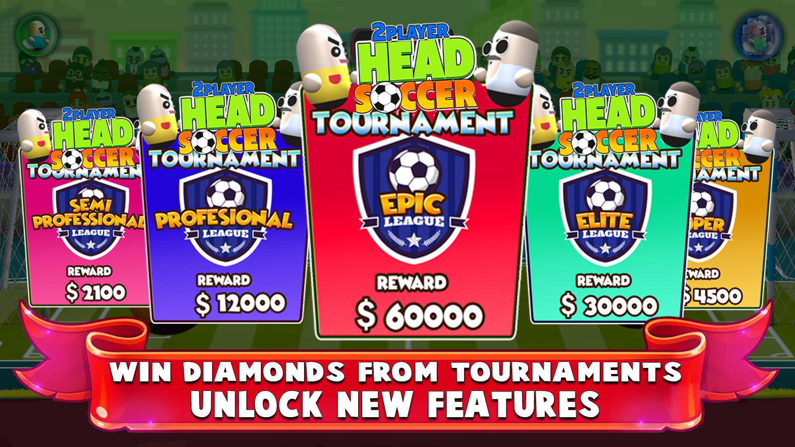 Head Soccer 2 Player Game