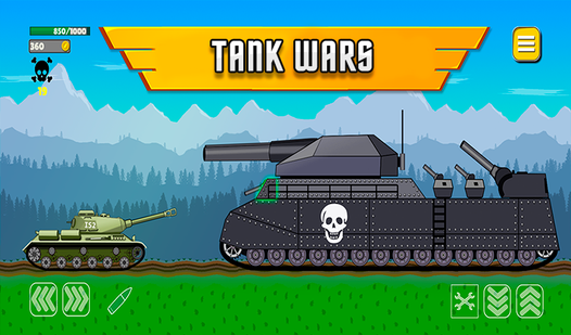 Tanks 2D: Tank Wars (by MirraGames) - play online for free on Yandex Games