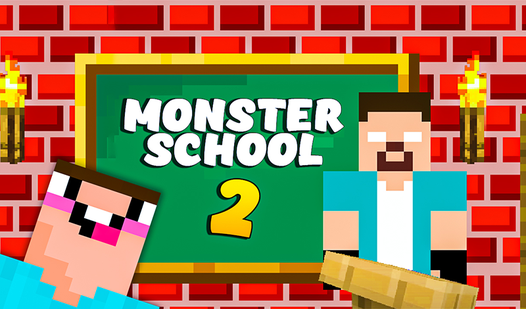 Monster School 2 (by Stickman vs Monster School games) - play online ...