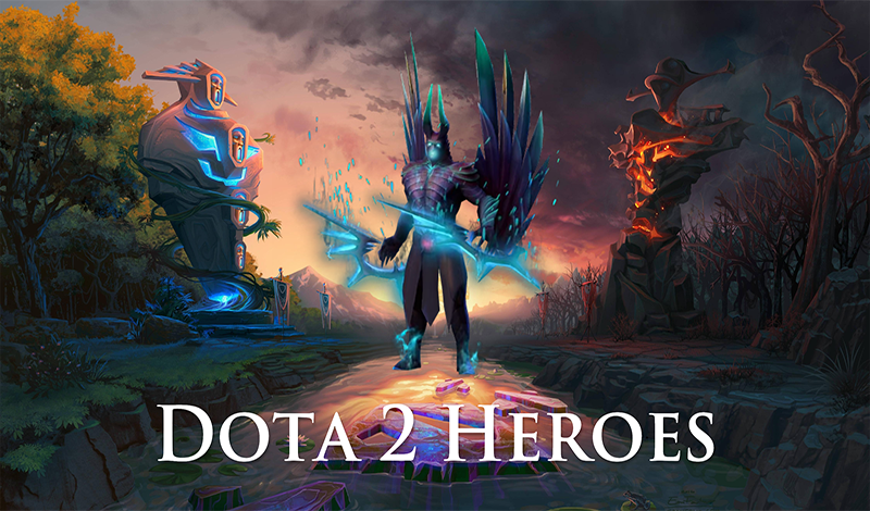 Dota 2 Heroes Wallpaper With Names