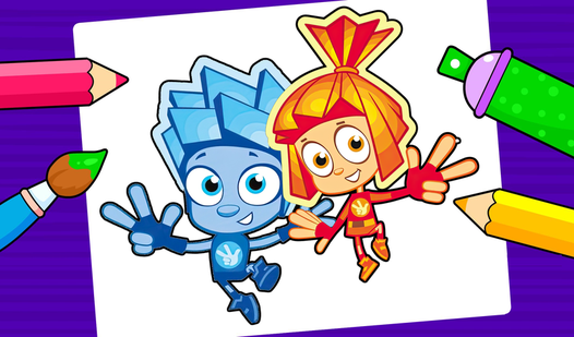 The Fixies - Coloring book for kids | Game Gratis KibrisPDR