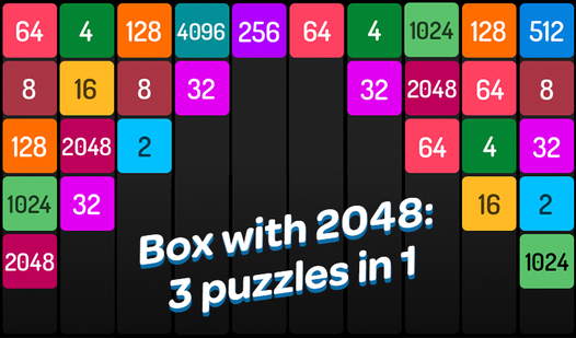 Box with 2048: 3 puzzles in 1 (by Igry — i tochka) - play online for ...