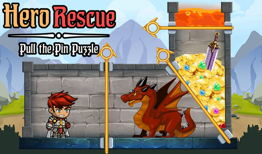 Hero Rescue: Pull the Pin Puzzle: Play Online For Free On Playhop