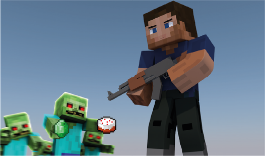 Minecraft Shooter: Killing Dungeon | Game Gratis KibrisPDR