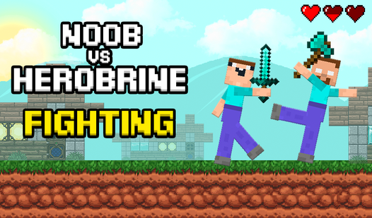 Noob vs Herobrine Fighting | Game Gratis KibrisPDR