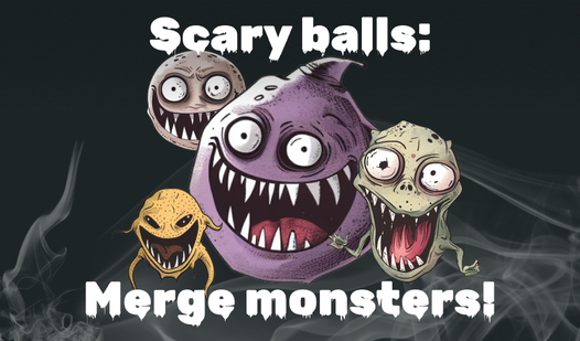 Scary balls: Merge monsters! (დან Капитан Шоу): ითამაშეთ ონლაინ უფასოდ Playhop