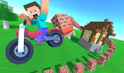 Nubik rides a motorcycle with carts (Dimushka'den) - Yandex Games ...