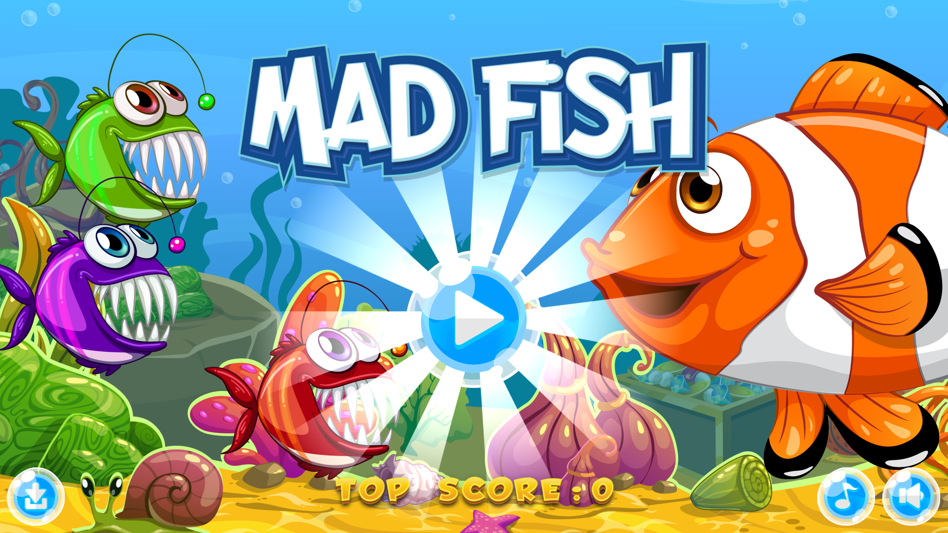 Mad Fish — играть онлайн бесплатно на Яндекс.Играх