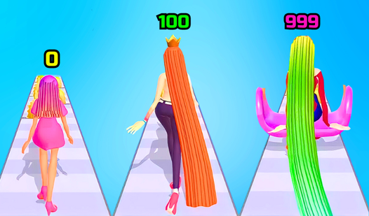 Dancing Hair (от APBorK) - играть онлайн бесплатно на сервисе Яндекс Игры