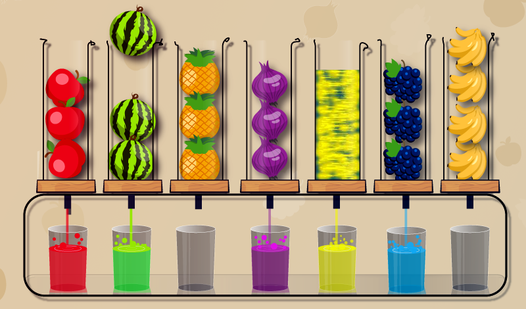Sort Fruits: balloons (by Mobiloids) - play online for free on Yandex Games
