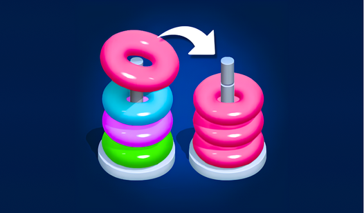 Hoop Stack (FreshGames tarapyndan) - Yandex Games on-da mugt oýnaň