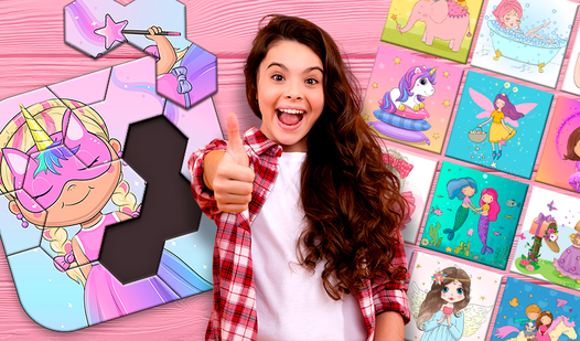 Мозаика Игра для девочек ад Girls Games Puzzles гуляць анлайн
