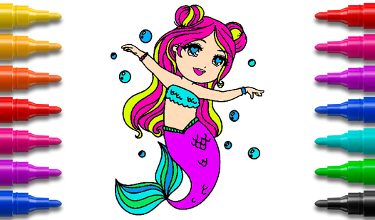 Coloring Fairies Mermaids and Animals (by Girls Games Puzzles) - play ...