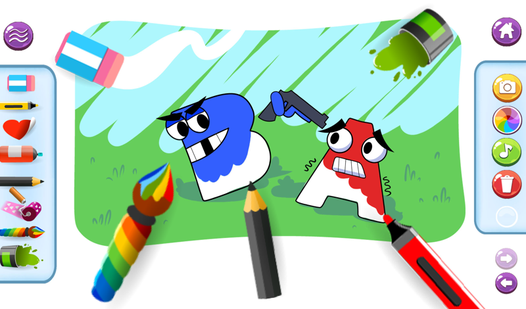 Coloring book - Alphabet Lore (by Emily Games): Play Online For Free On ...