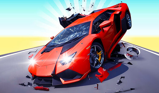 Hyper Cars Ramp Crash (ад gameVgames) - гуляць анлайн бясплатна на ...