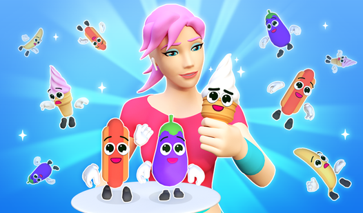 Tasty Runner of Food Squad: Feed the Girl 3D (by 4U Games) - play online for free on Yandex Games