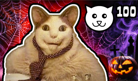 Boo! Scared? Don't be scared 100 Halloween cat (Topovye igry tarapyndan ...