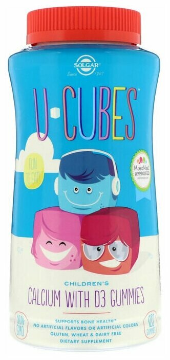 Solgar, U-Cubes, детский кальций с D3 — отзывы покупателей