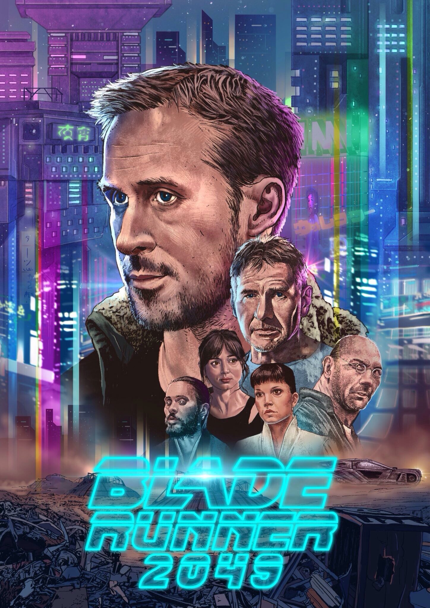 Постеры: Бегущий по лезвию 2049 / Фан-арт фильма «Бегущий по лезвию ...